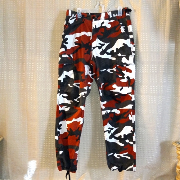 Rothco | Pants | Rothko Red Camo Tactical Bdu Cargo Pants | Poshmark